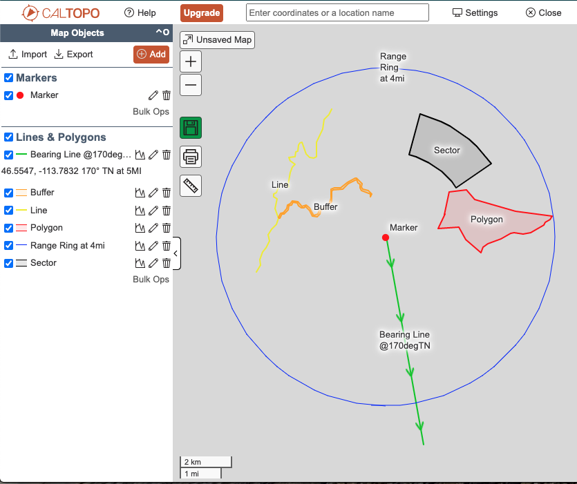 Objects | CalTopo Training